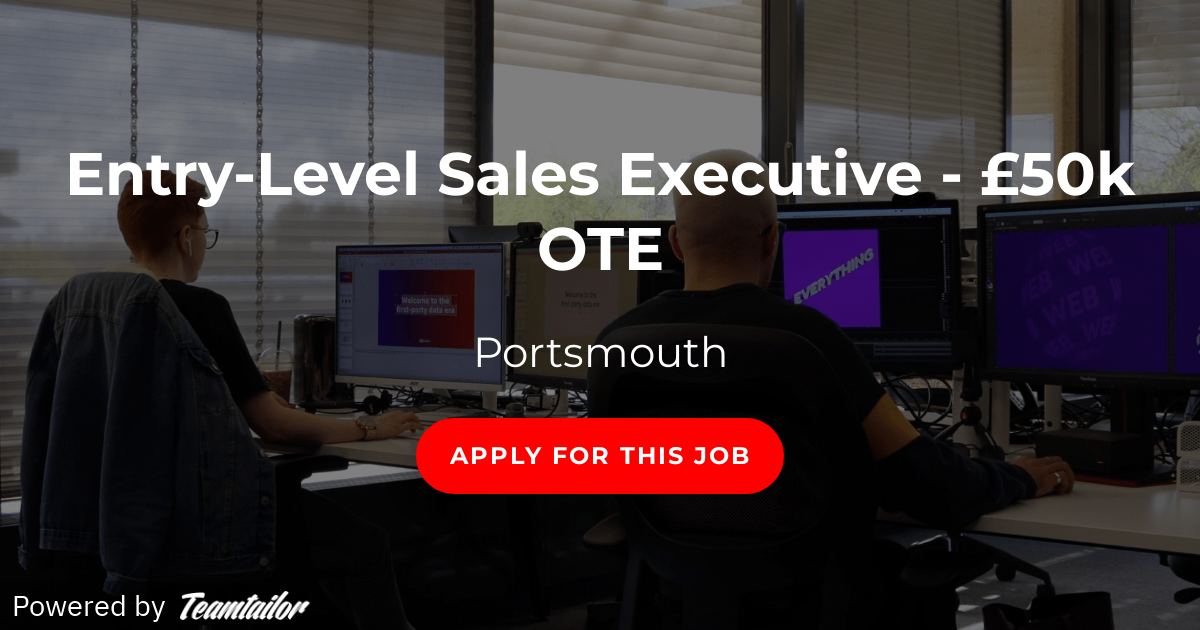 Entry-Level Sales Executive - £50k OTE - Lead Forensics