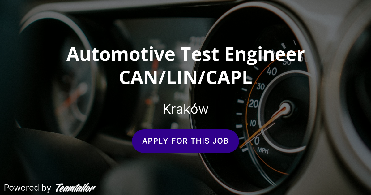 Automotive Test Engineer CAN/LIN/CAPL - Infotree Global Solutions
