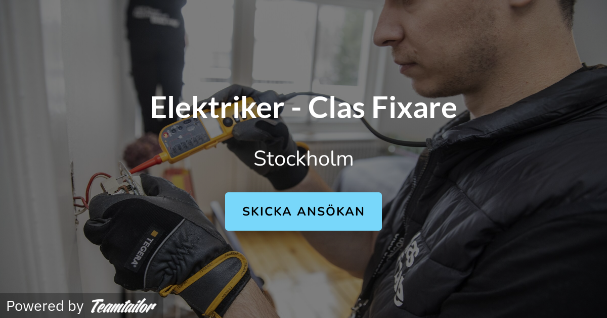 Elektriker - Clas Fixare - Clas Fixare AB