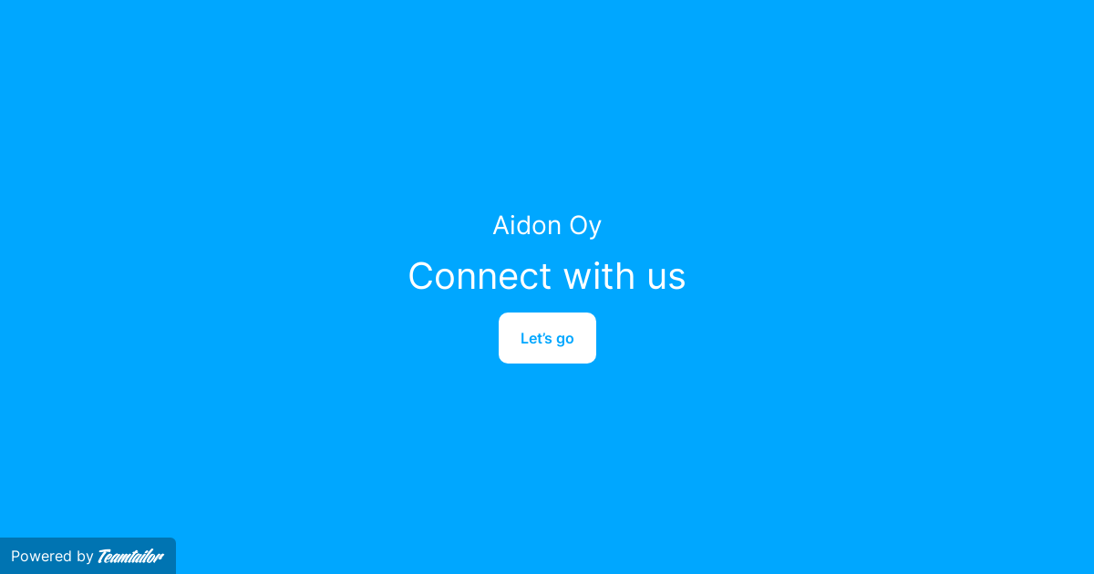 Aidon Oy – Connect