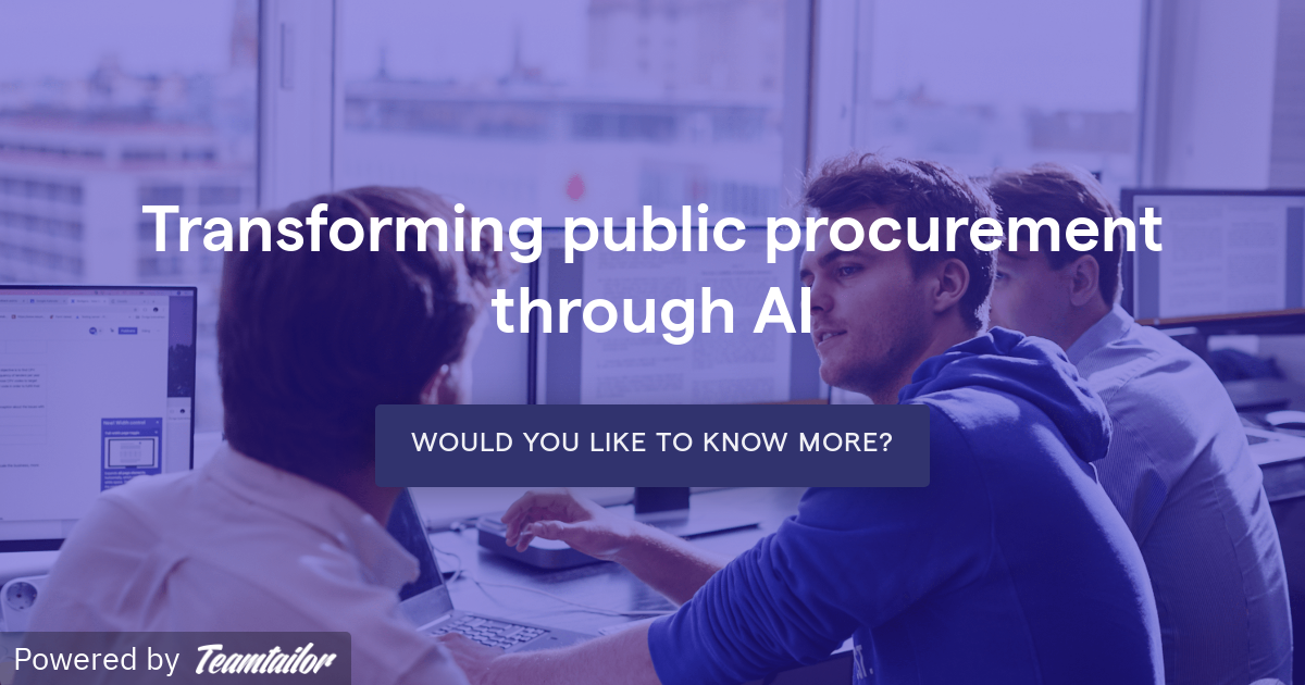 What we do: transforming public procurement through AI - Tendium