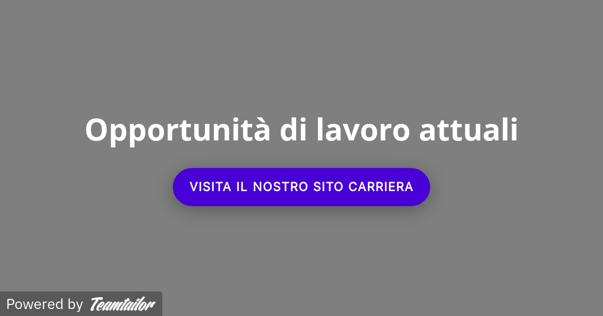 Opportunità di lavoro attuali - Tailor&Fox Srl