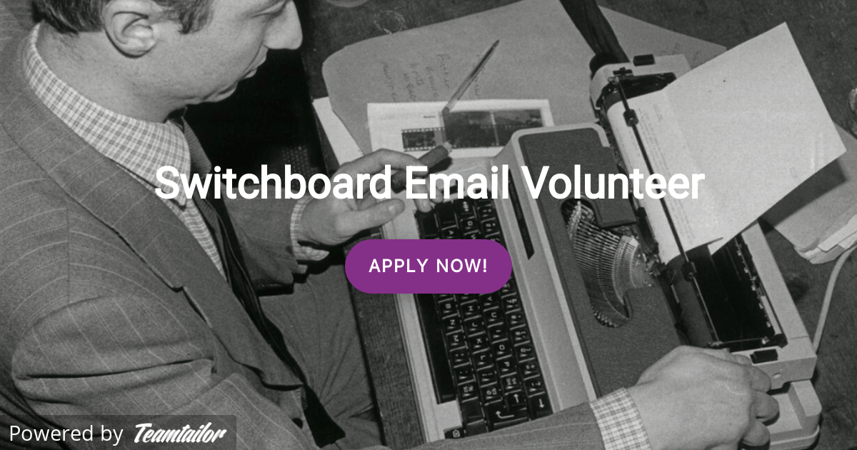 Switchboard Email Volunteer - Switchboard LGBTQIA+
