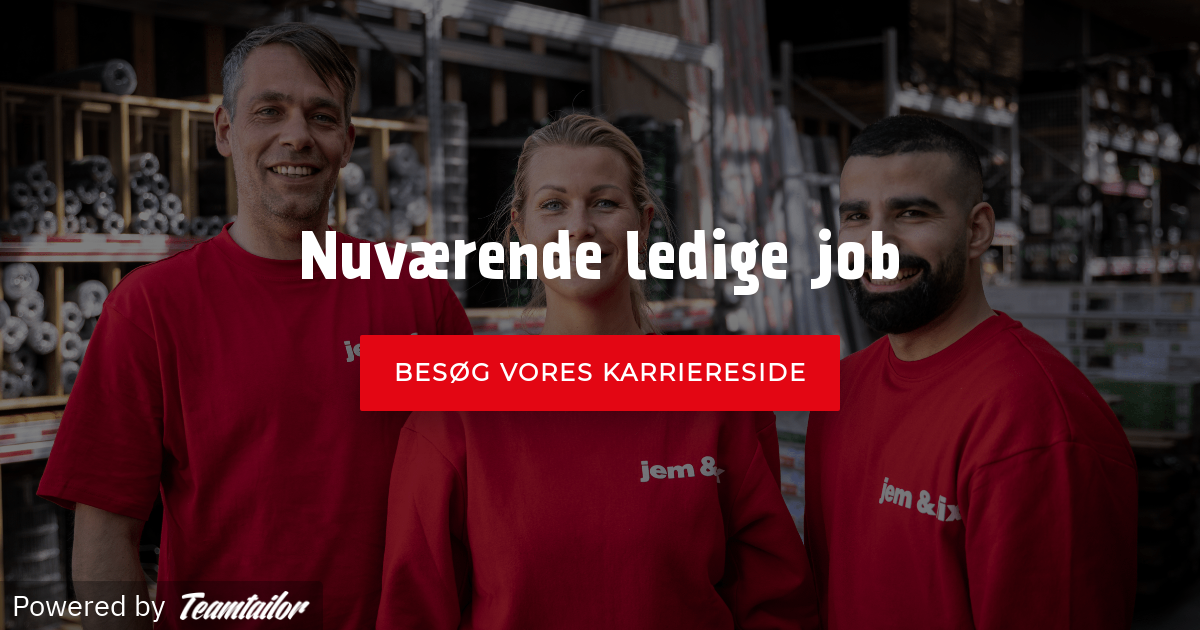 Nuværende ledige job - jem & fix