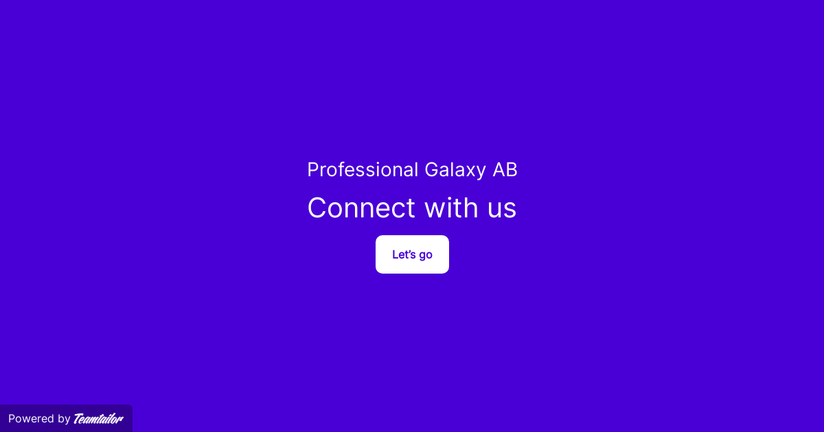 Professional Galaxy AB – Connect