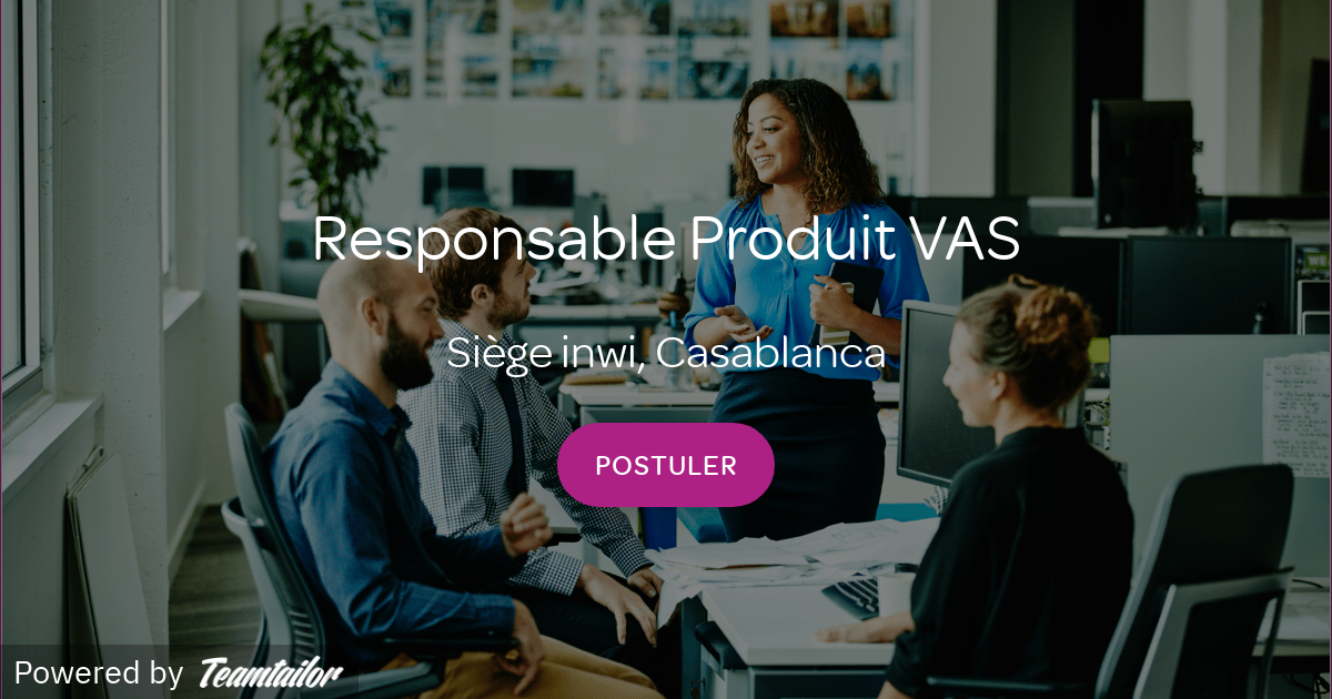Responsable Produit VAS - inwi
