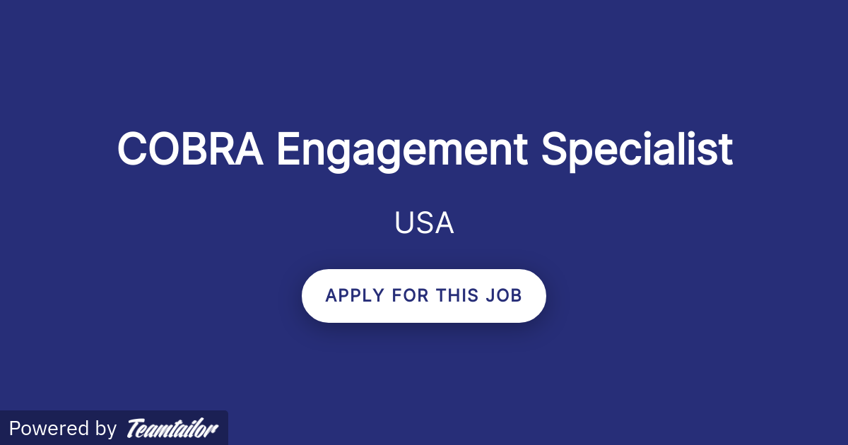 COBRA Engagement Specialist - ThrivePass