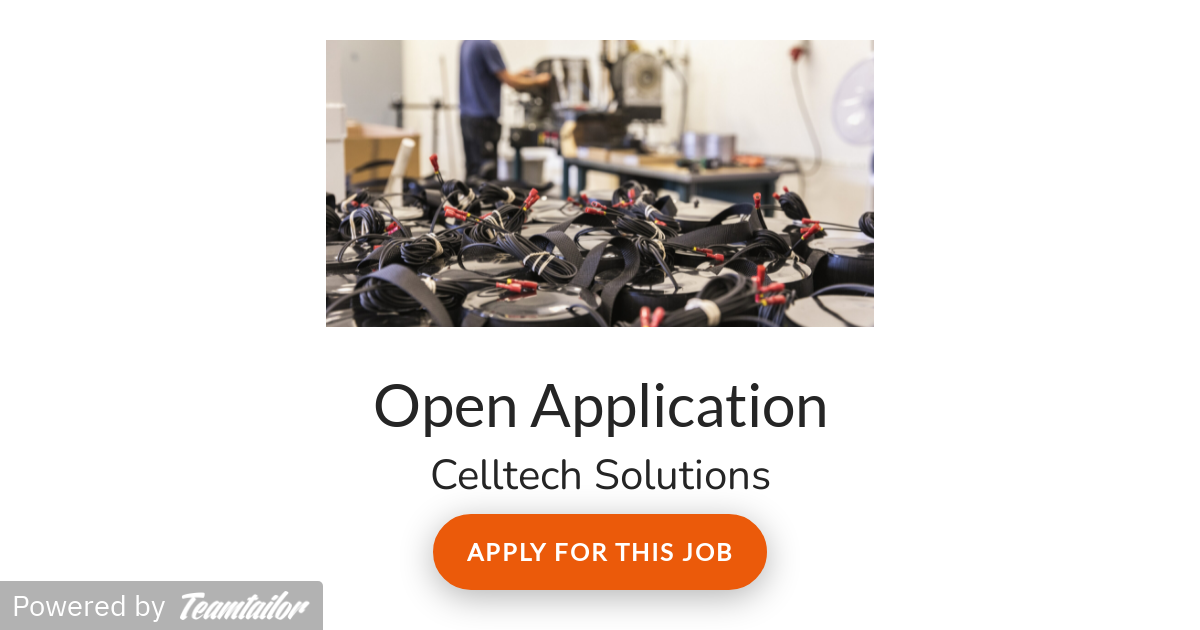 Open Application - Celltech Solutions Oy