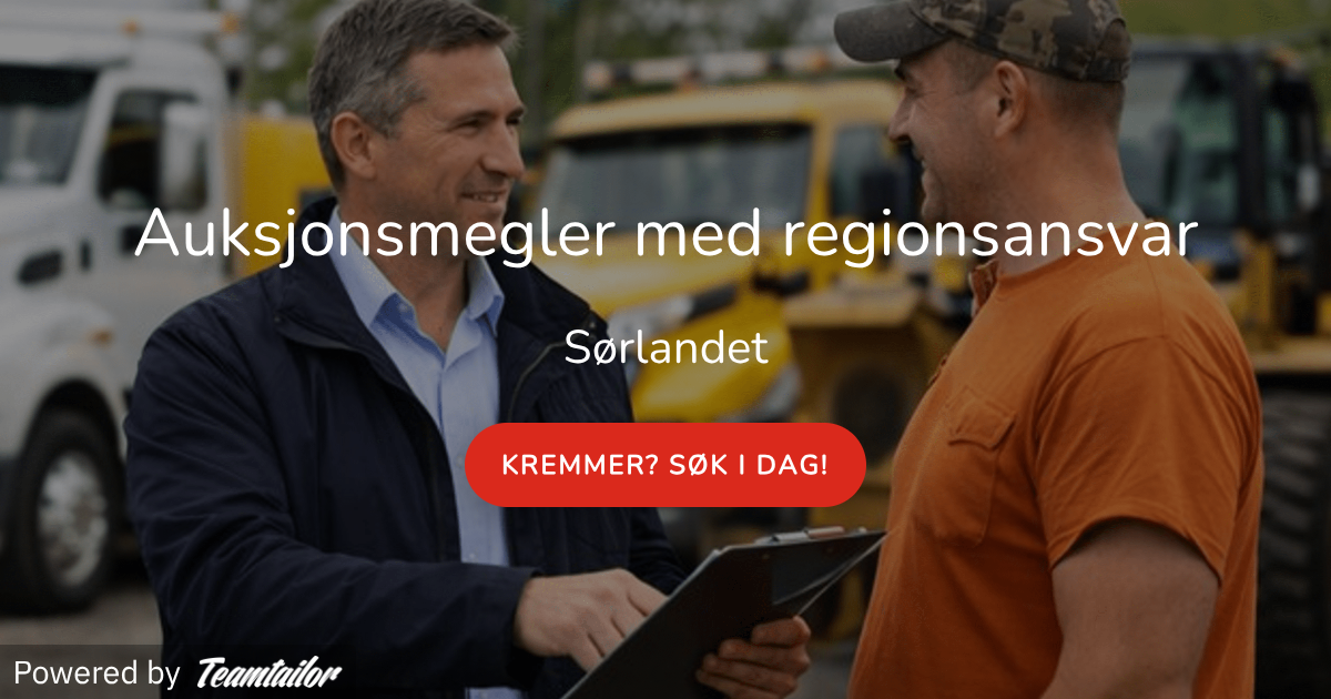 Auksjonsmegler med regionsansvar - Adecco Select