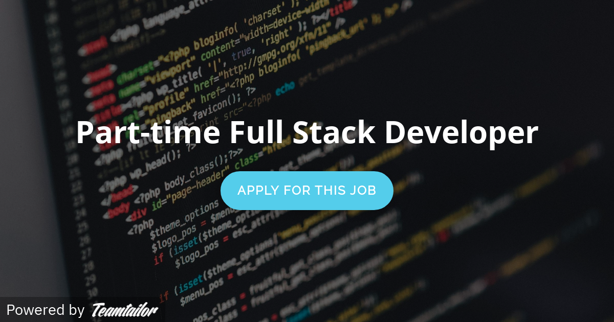 Part-time Full Stack Developer - GT Ecom BV