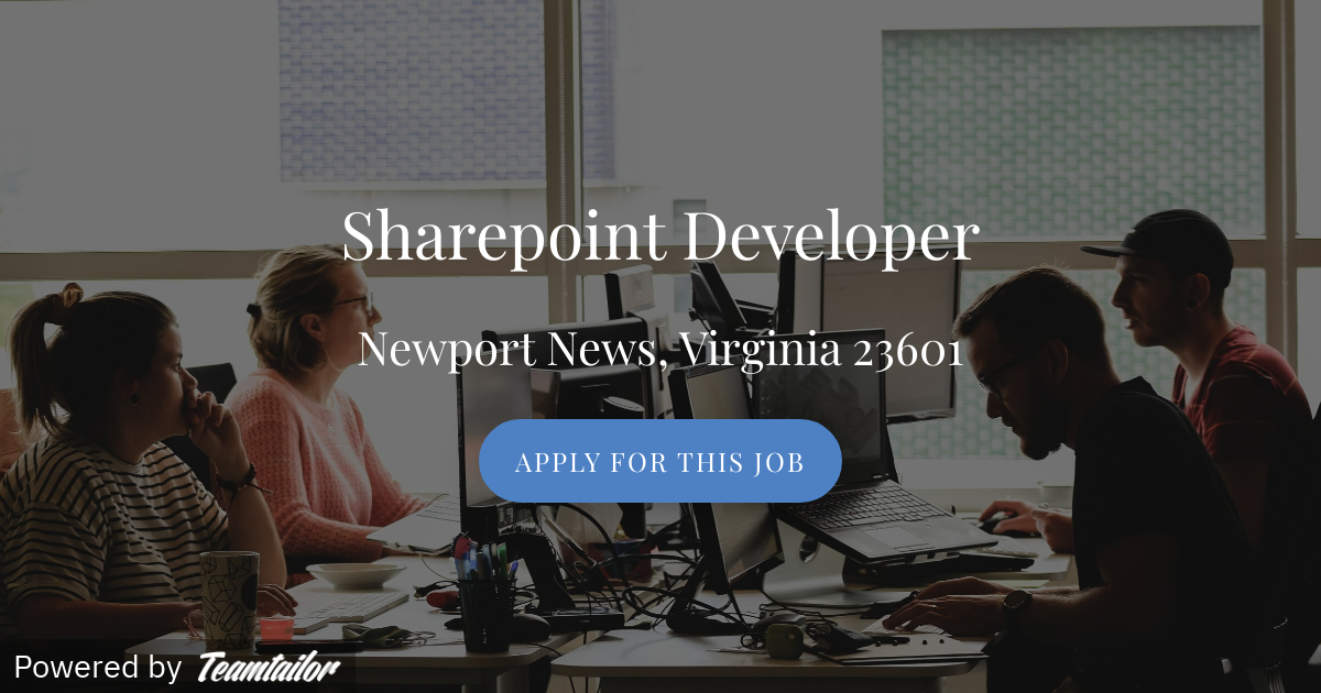 Sharepoint Developer - Connect Talent Solutions
