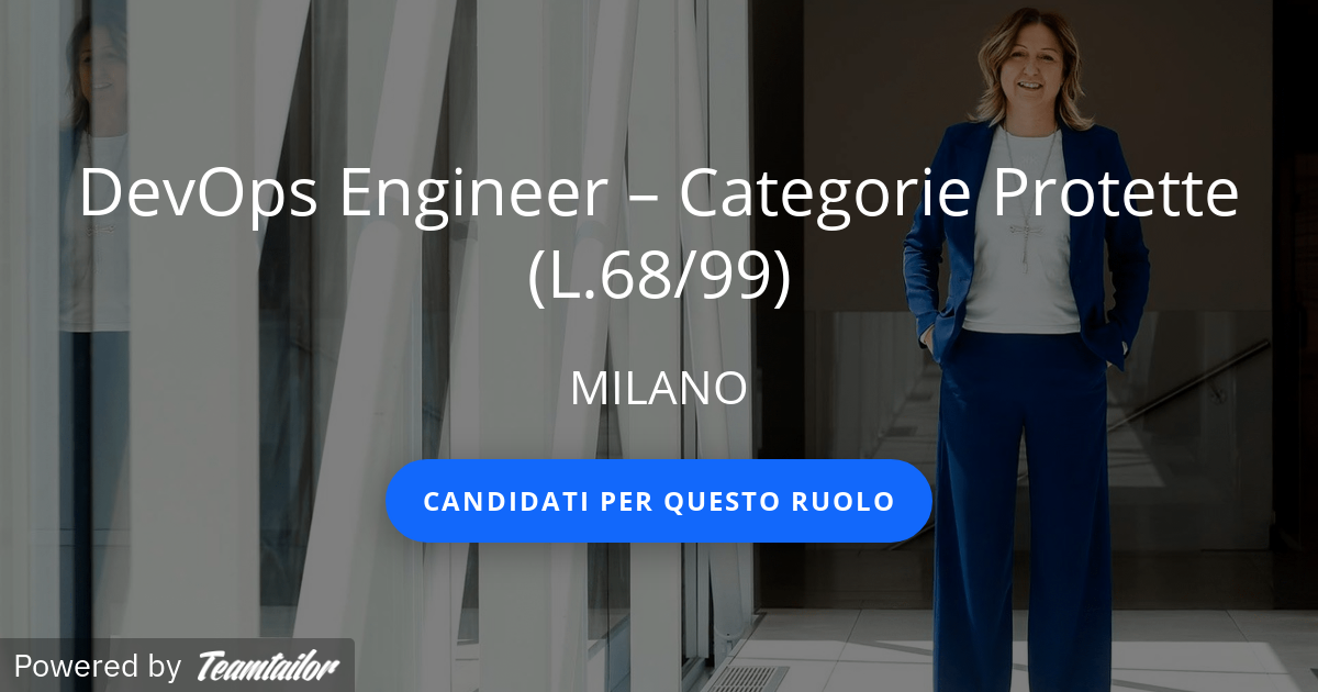 DevOps Engineer – Categorie Protette (L.68/99) - Var Group