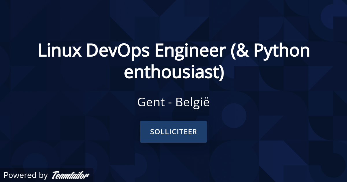 Linux DevOps Engineer (& Python enthousiast) - team.blue Belgium