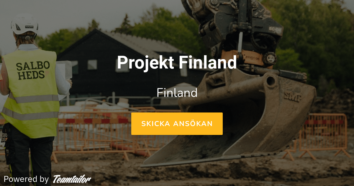 Projekt Finland - Salboheds Bygg och Anläggning AB