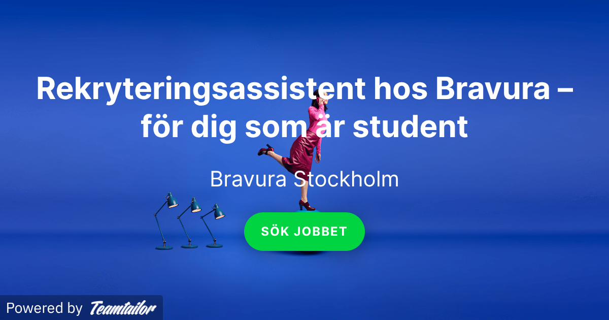 Rekryteringsassistent hos Bravura – för dig som är student - Join Bravura