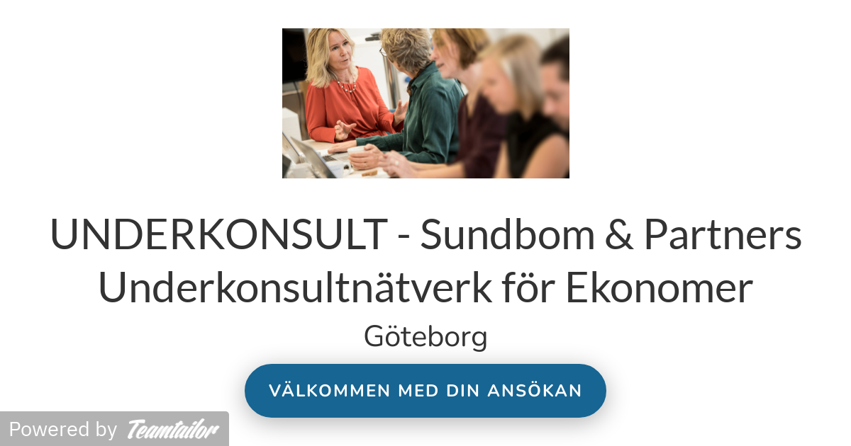 UNDERKONSULT - Sundbom & Partners Underkonsultnätverk för Ekonomer ...