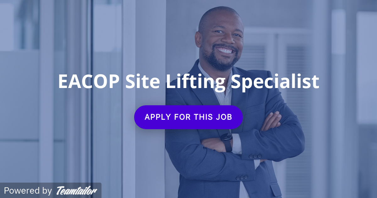 EACOP Site Lifting Specialist - ITM Tanzania Limited