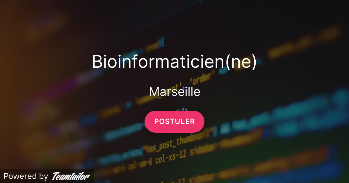 Bioinformaticien(ne) - Inovarion