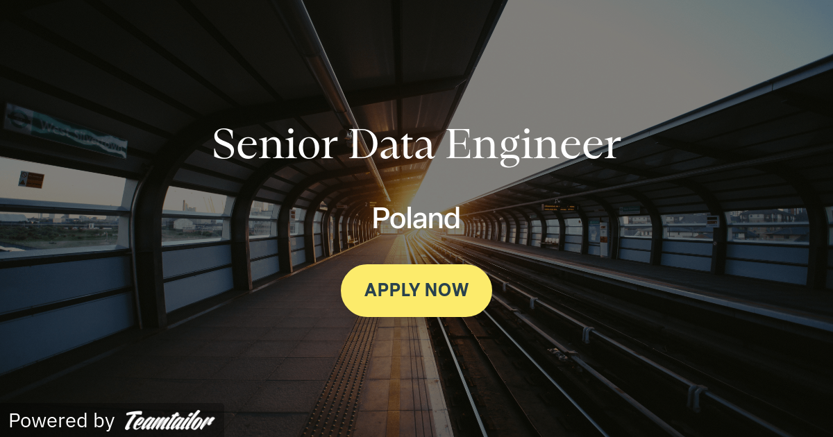 Senior Data Engineer - Avenga x Qinshift