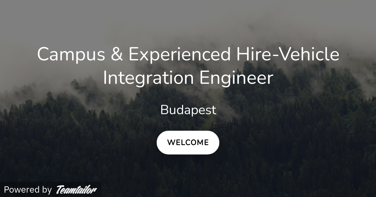 Campus & Experienced Hire-Vehicle Integration Engineer - BYD Europe