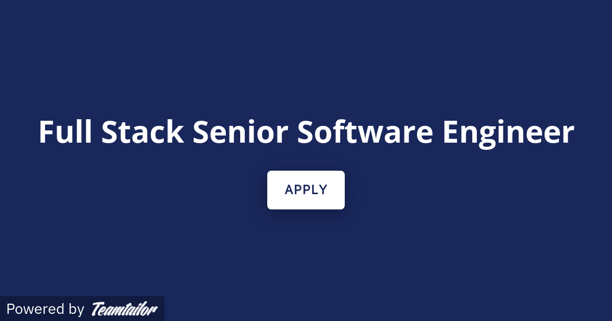 Full Stack Senior Software Engineer - Citta AI, Inc