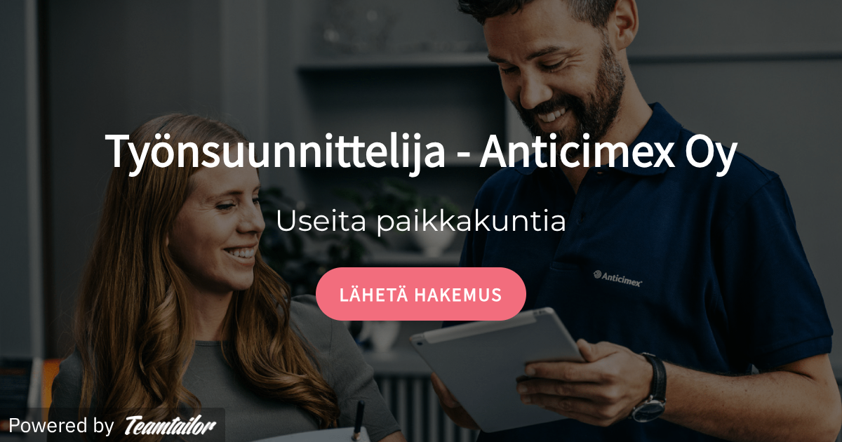 Työnsuunnittelija - Anticimex Oy - Valiant HR Oy