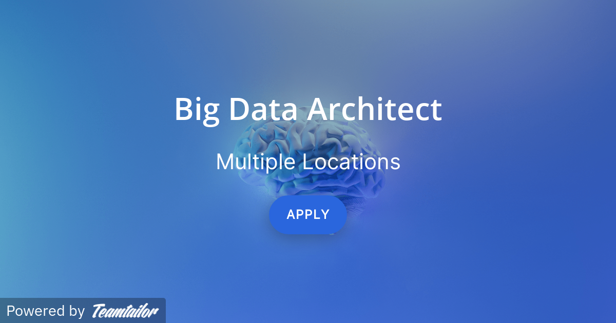 Big Data Architect - SDG Group