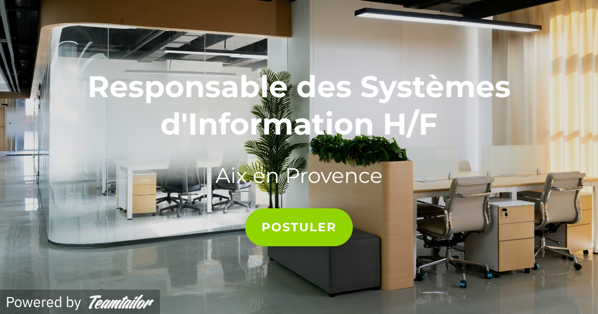 Responsable des Systèmes d'Information H/F - Hirsch Group