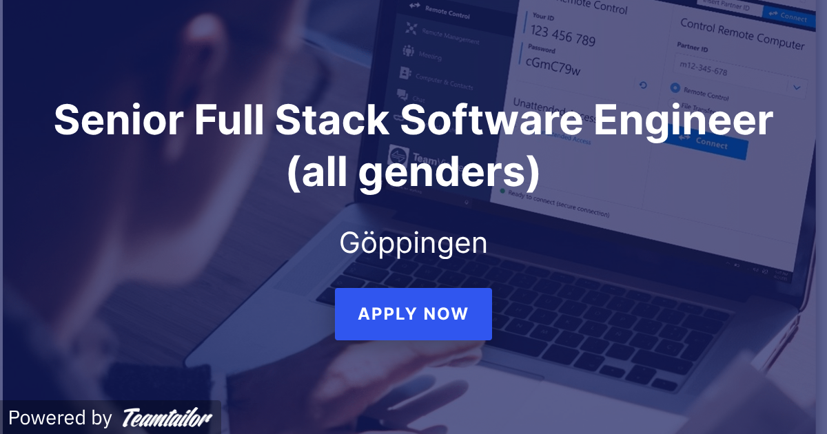 Senior Full Stack Software Engineer (all genders) - TeamViewer Germany GmbH
