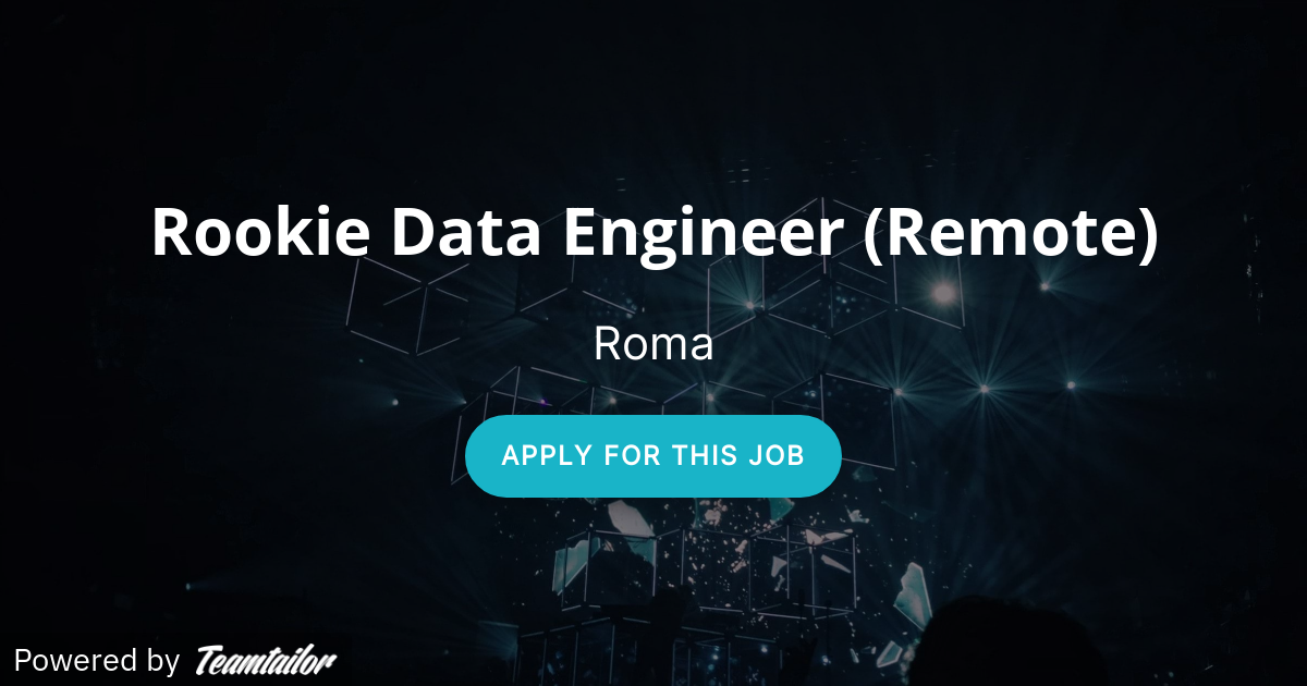 Rookie Data Engineer (Remote) - Agile Lab