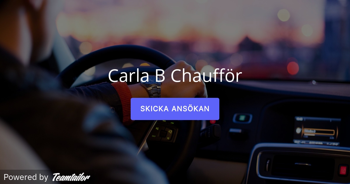 Carla B Chaufför - Carla