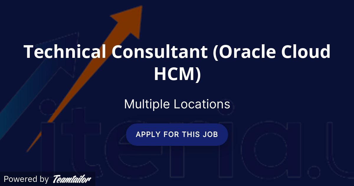 Technical Consultant (Oracle Cloud HCM) - iteria.us