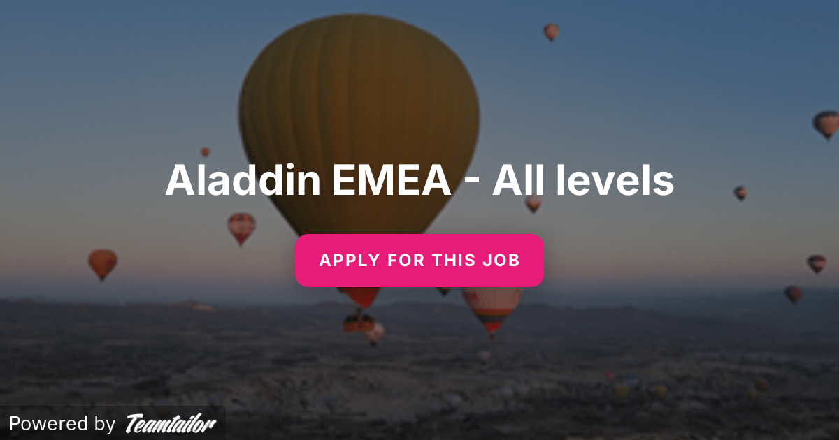 Aladdin EMEA - All levels - Liqueo