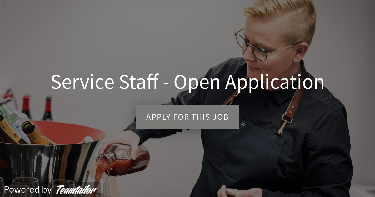 Service Staff - Open Application - Olo Collection