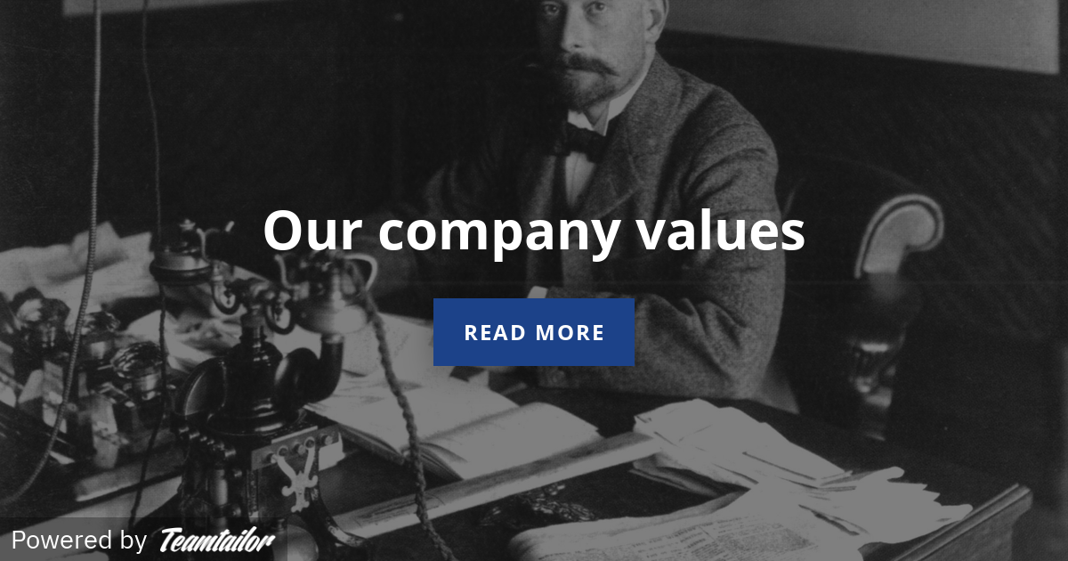 Our company values - Palsgaard
