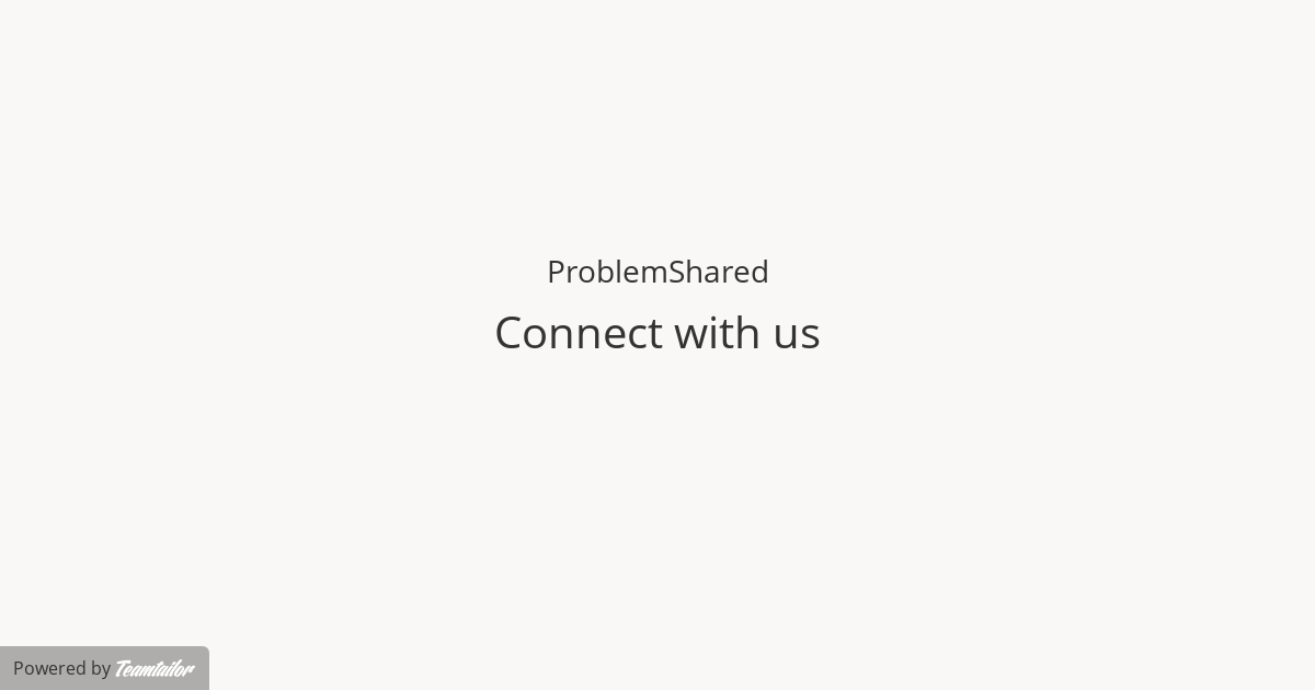 ProblemShared – Connect