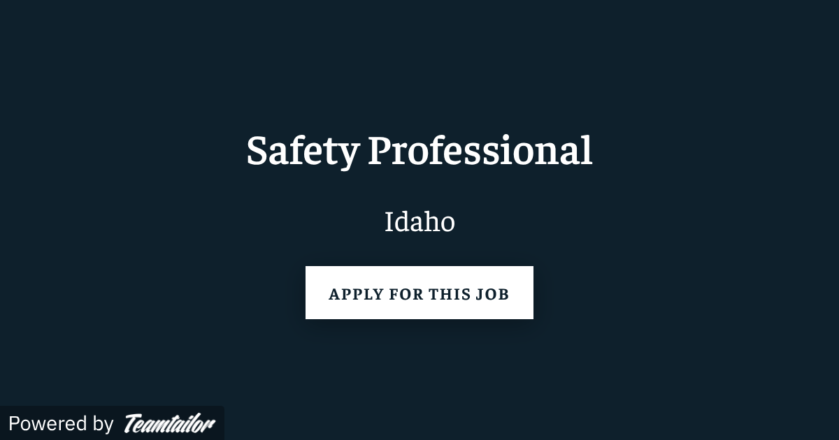 Safety Professional - Apollo Mechanical Contractors