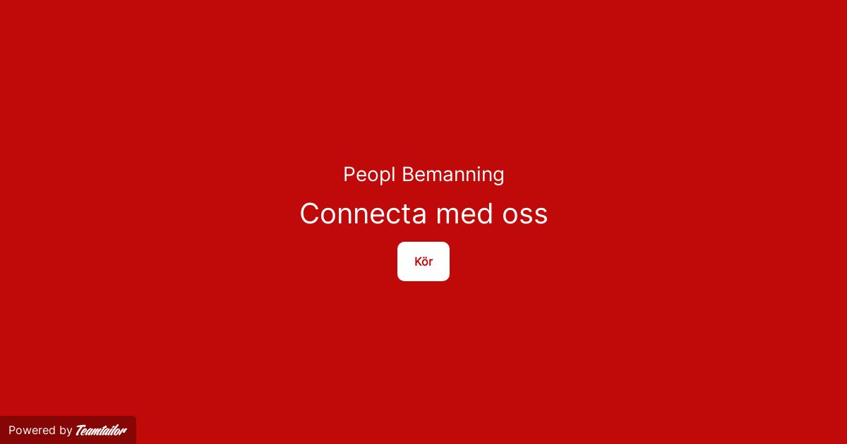 PEOPL Bemanning – Connect