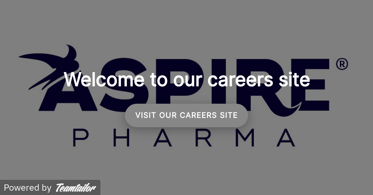 Join us and reach your aspirations! - Aspire Pharma