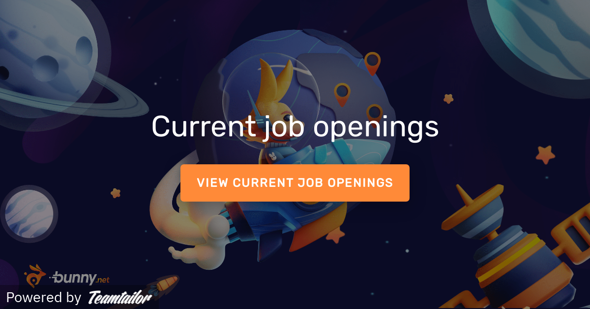 Jobs list - bunny.net