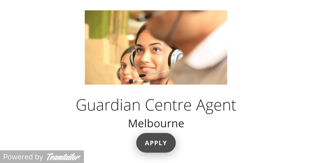 Guardian Centre Agent - Seeing Machines