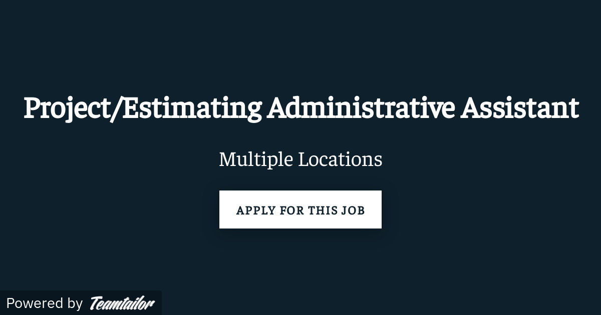 Project/Estimating Administrative Assistant - Apollo Mechanical Contractors