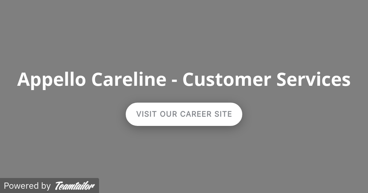 Appello Careline - Customer Services - Appello Group