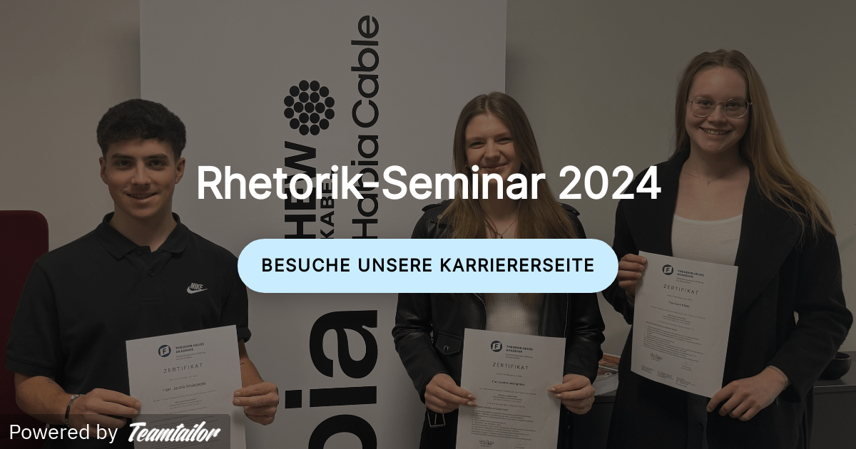 Rhetorik-Seminar 2024 - Habia|HEW-KABEL