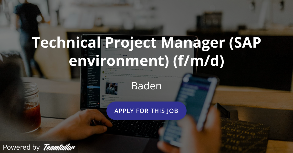 Technical Project Manager (SAP environment) (f/m/d) - Axpo Group