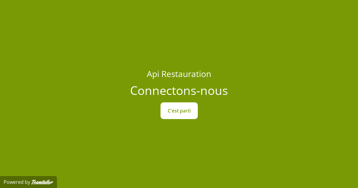 API Restauration – Connect