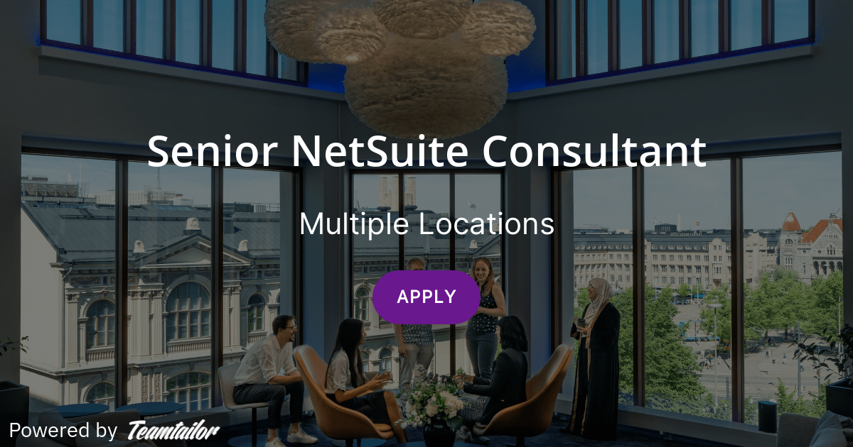 Senior NetSuite Consultant - Staria