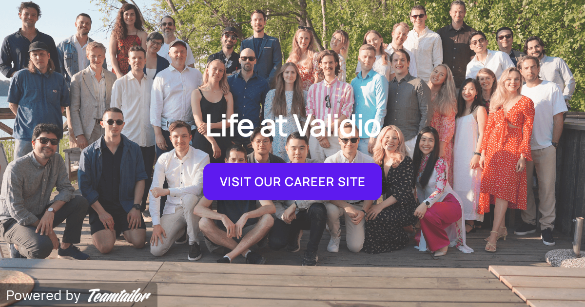 Life at Validio - Validio