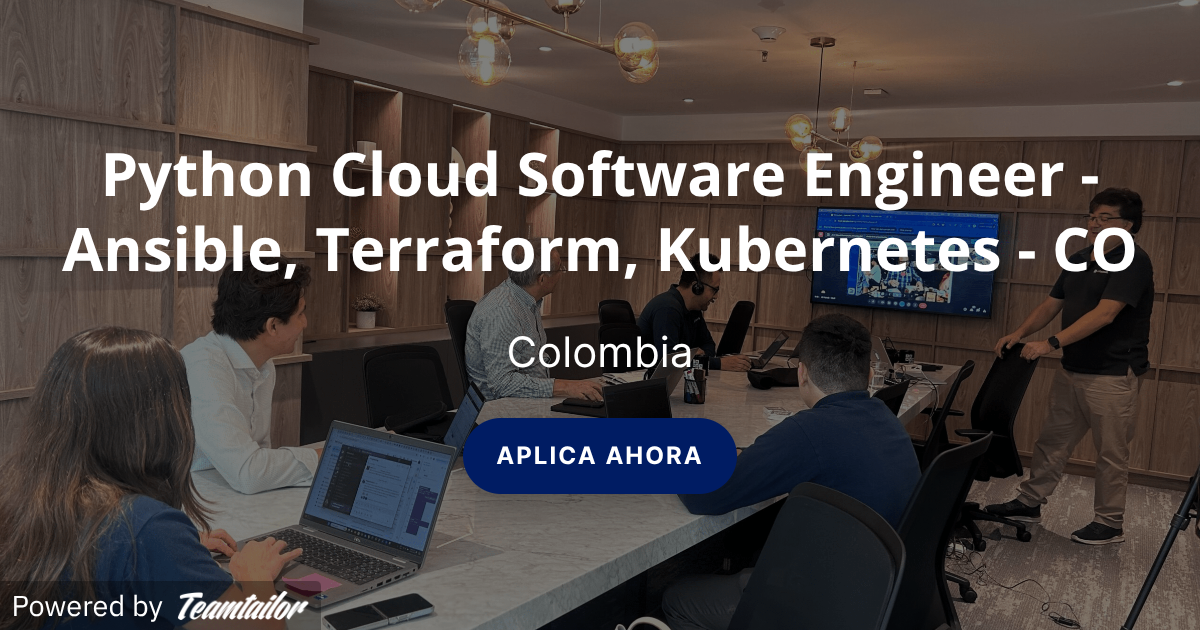 Python Cloud Software Engineer - Ansible, Terraform, Kubernetes - CO ...