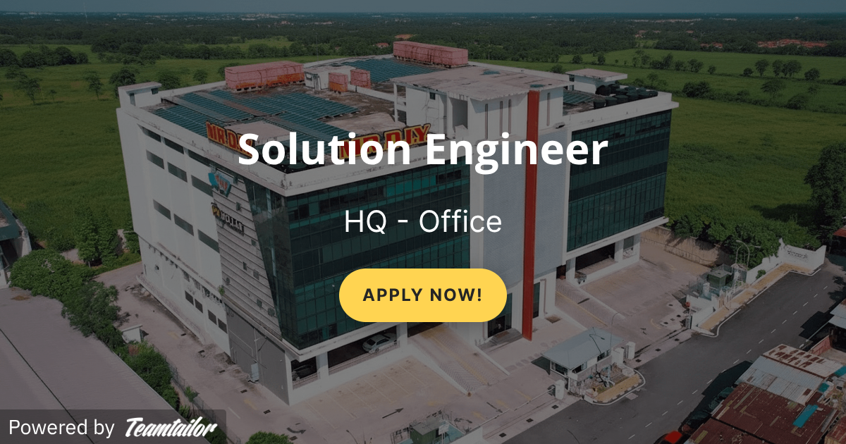 Solution Engineer - MR DIY Trading Sdn Bhd (Live)